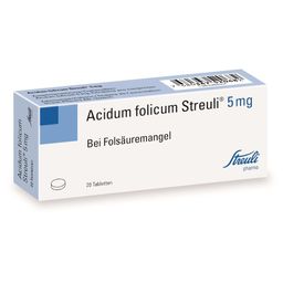 ACIDUM FOLICUM Streuli Tabl 5 mg 20 Stk - Redcare Apotheke