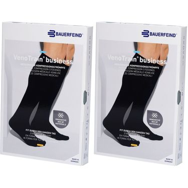 BAUERFEIND VenoTrain business bas noir - Bas de compression médicale ...