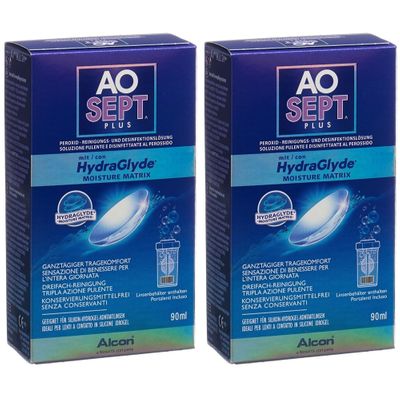 AOSEPT™ Plus avec HydraGlyde™ - Solution de nettoyage et de décontamination 2x360 ml - Redcare ...