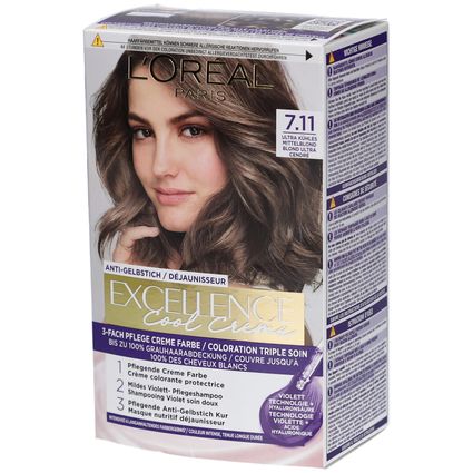 L'ORÉAL Paris Excellence Cool Crème 7,11 Ultra-Aschblond 1 St - Redcare ...