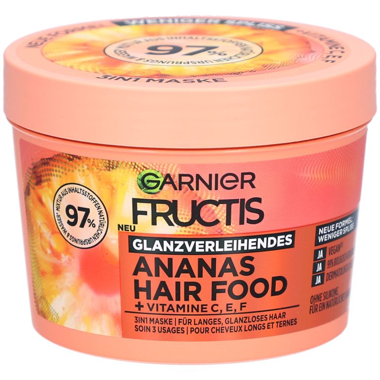 Garnier® Fructis Ananas Hair Food 3in1 Maske für Glanz 400 ml - Redcare ...
