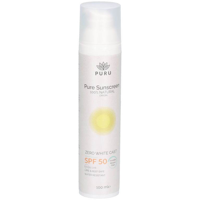 PURU Pure Sunscreen Zero White Cast SPF 50 Sonnencreme 100 ml - Redcare ...