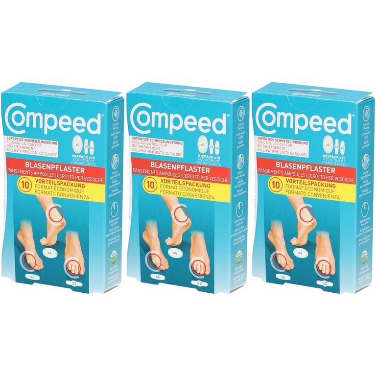 Compeed Pansements Ampoules Assortiment Mixpack 3x10 pc(s) - Redcare ...