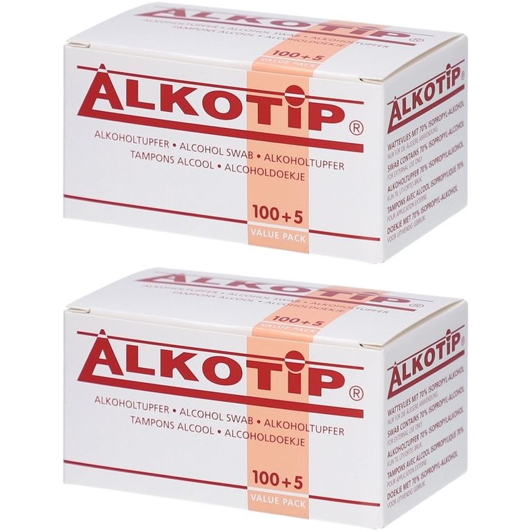 Alkotip Tampons alcool 70 % isopropylique 2x105 pc(s) - Redcare Apotheke