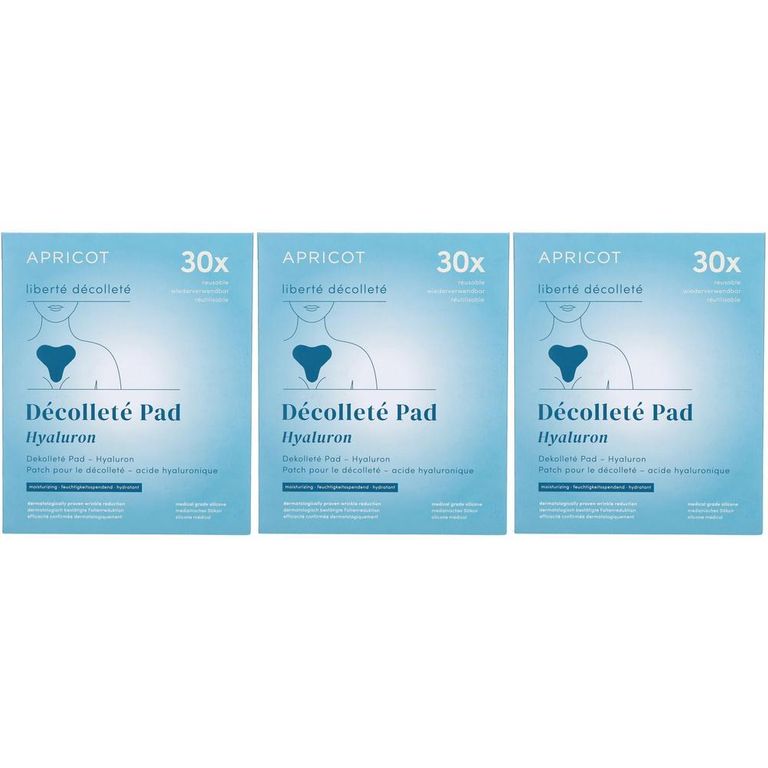 Apricot Décolleté Pad Hyaluron patch anti-rides réutilisable 3x1 pc(s ...