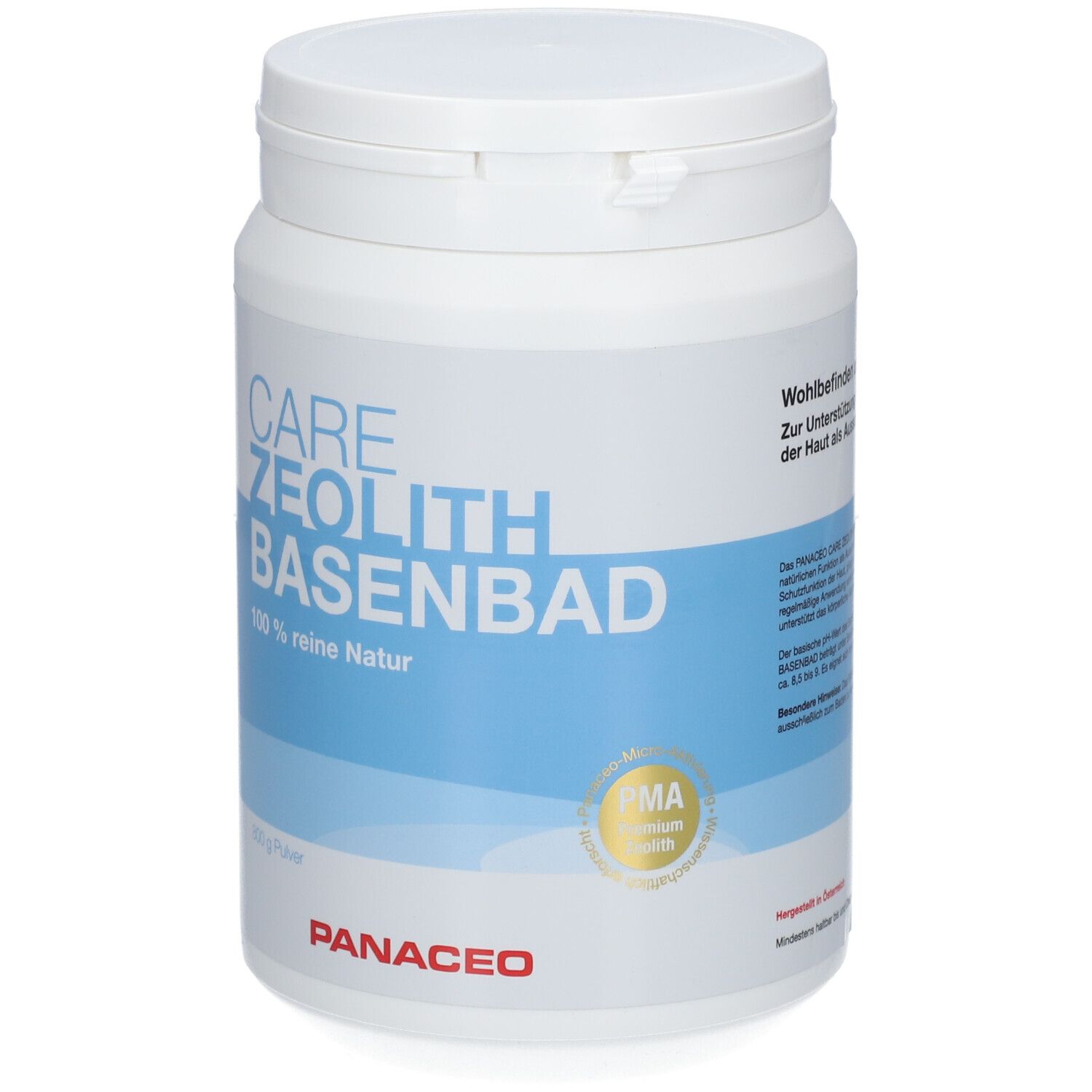 PANACEO CARE ZEOLITH Bain alcalin à Base 800 g - Redcare Apotheke