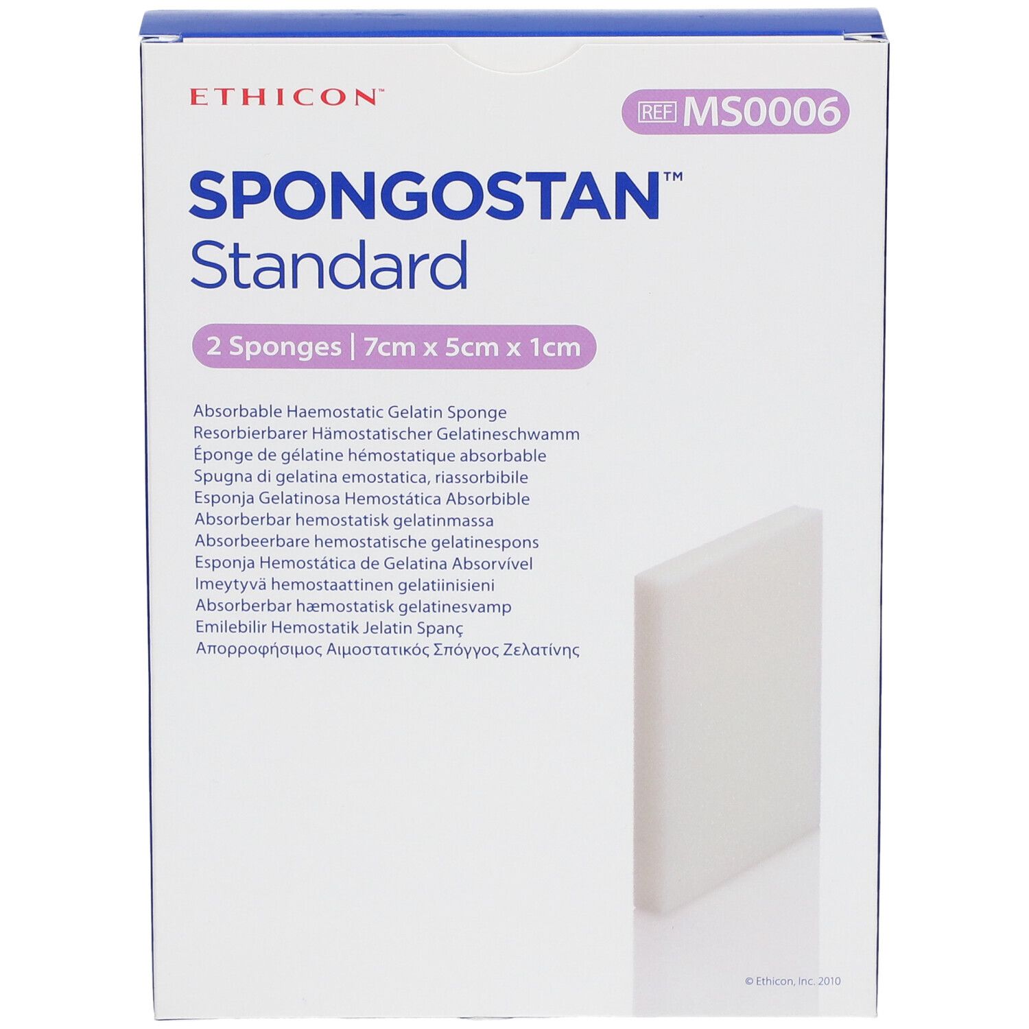 Spongostan ™ Standard 7cm x 5cm x 1xm 2 St - Redcare Apotheke