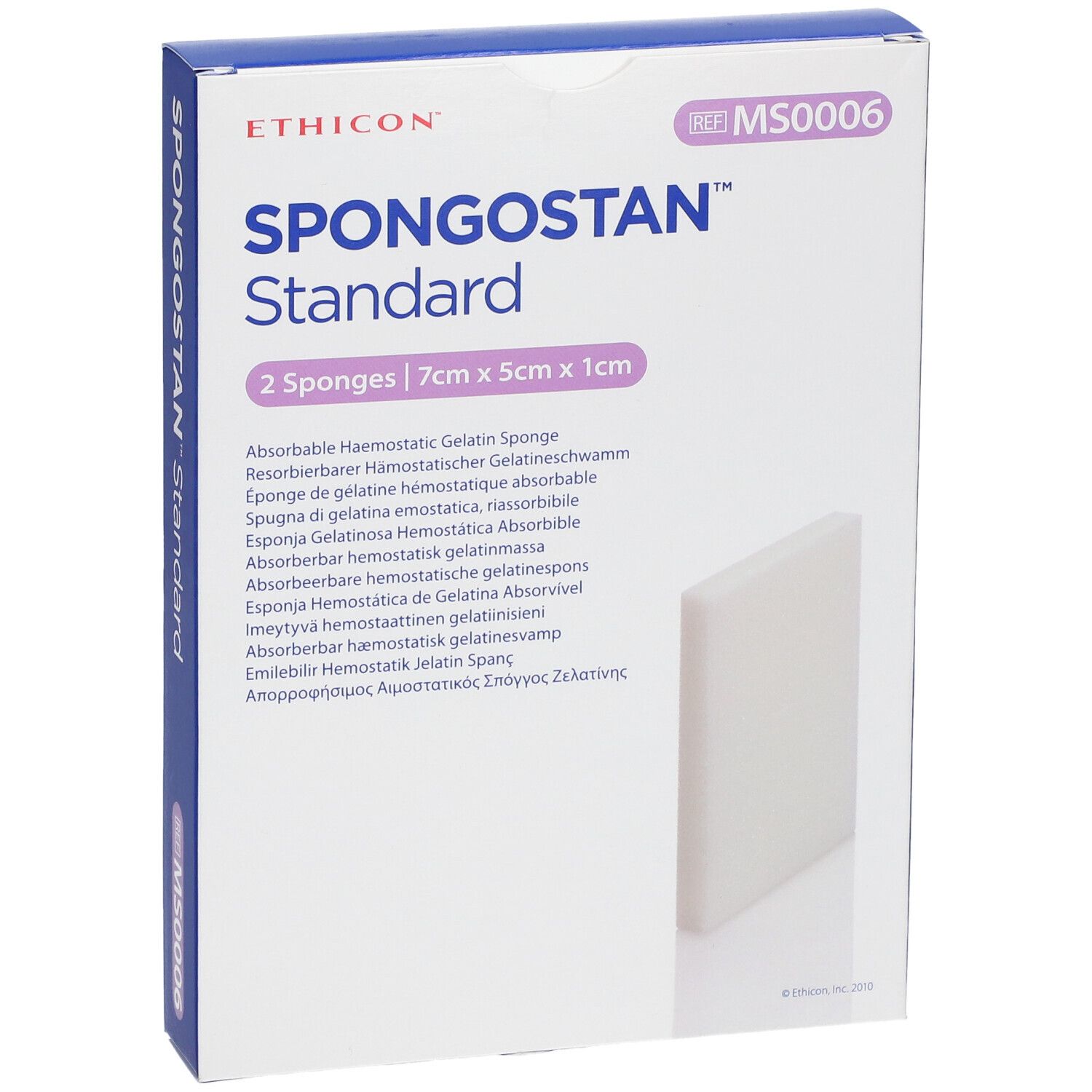 Spongostan ™ Standard 7cm x 5cm x 1xm 2 St - Redcare Apotheke