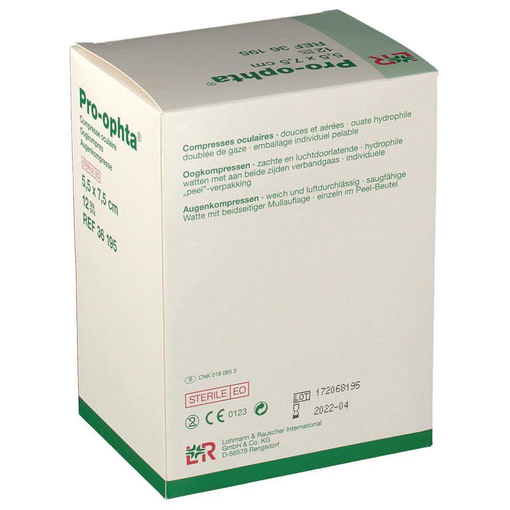 Pro-ophta® Pansement oculaire 5,5 x 7,5 cm 12 pc(s) - Redcare Apotheke