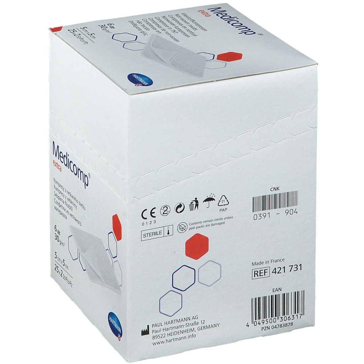 Medicomp® Extra Kompressen steril 5 cm x 5 cm 50 St - Redcare Apotheke