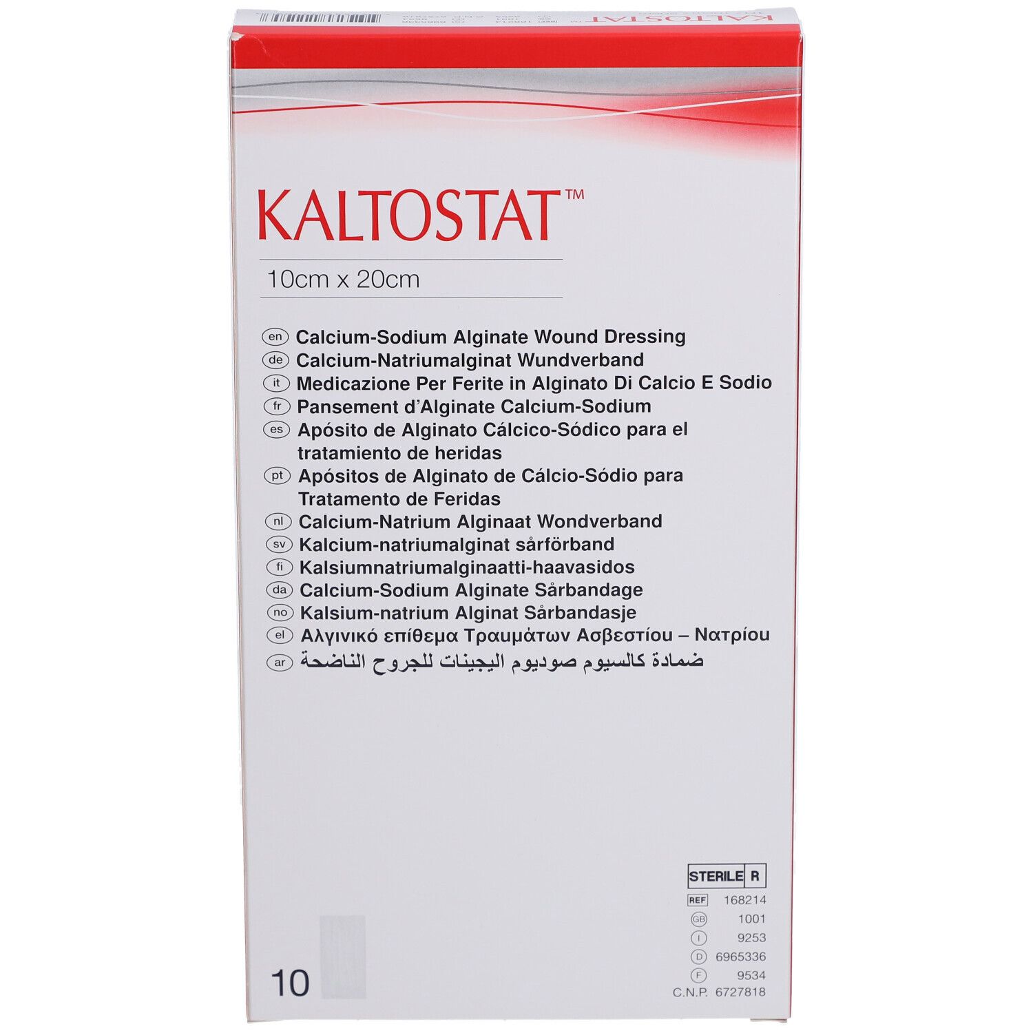 Kaltostat Sterile 10 x 20Cm 10 pc(s) - Redcare Apotheke