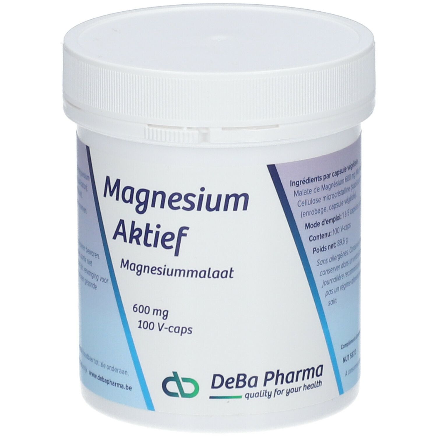 Deba Magnesium actif, malate de magnésium 600 mg 100 pc(s) - Redcare ...