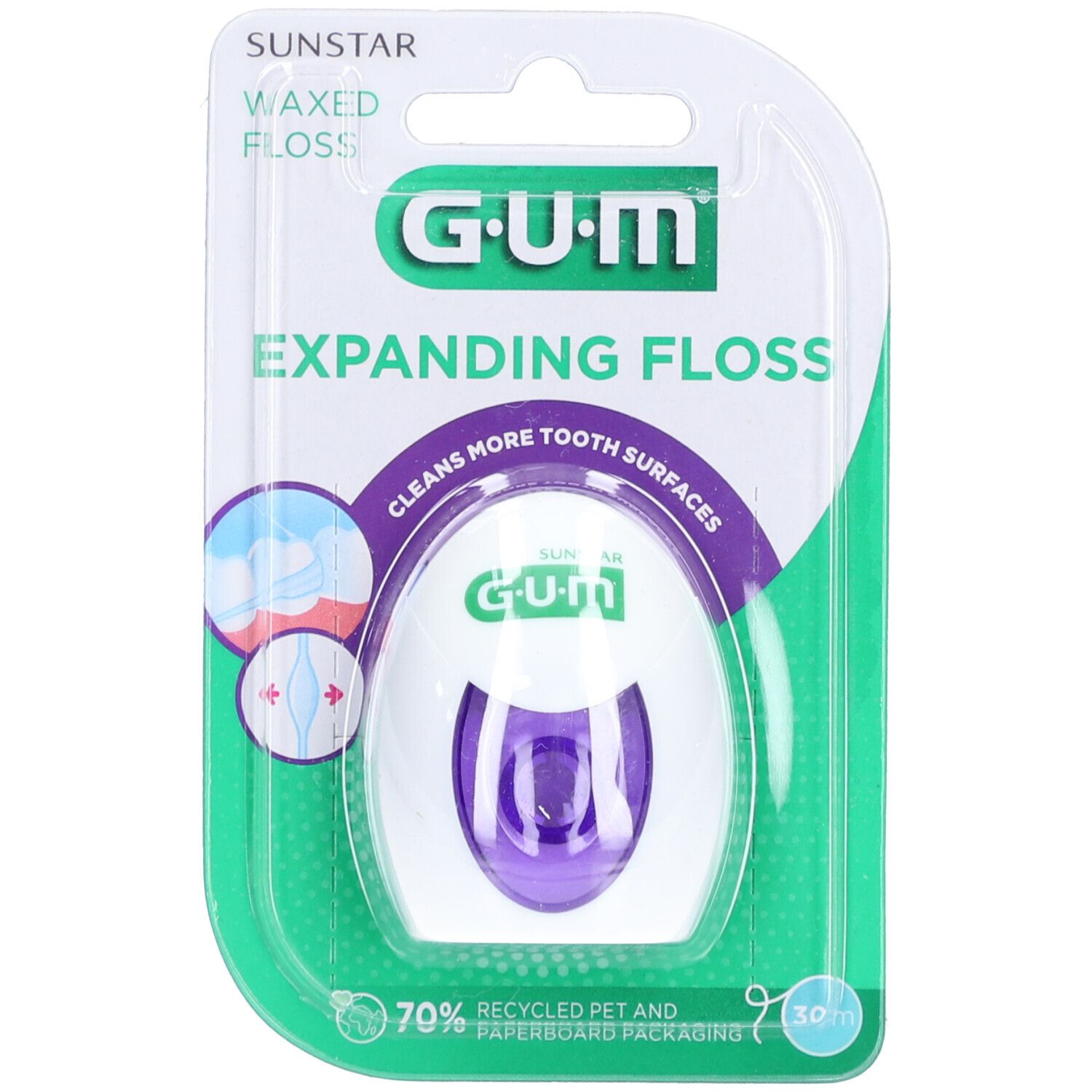 GUM® Expanding Floss 30 m - Redcare Apotheke
