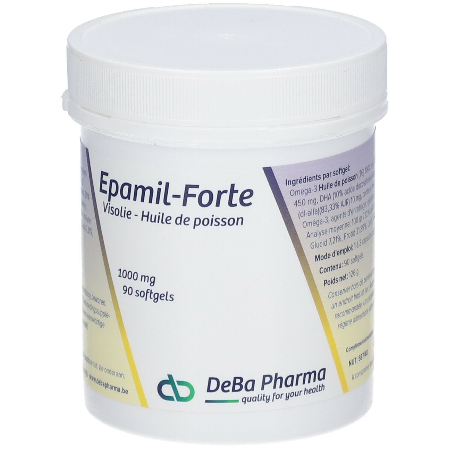DeBa Pharma Epamil Forte 1000 mg 90 St - Redcare Apotheke