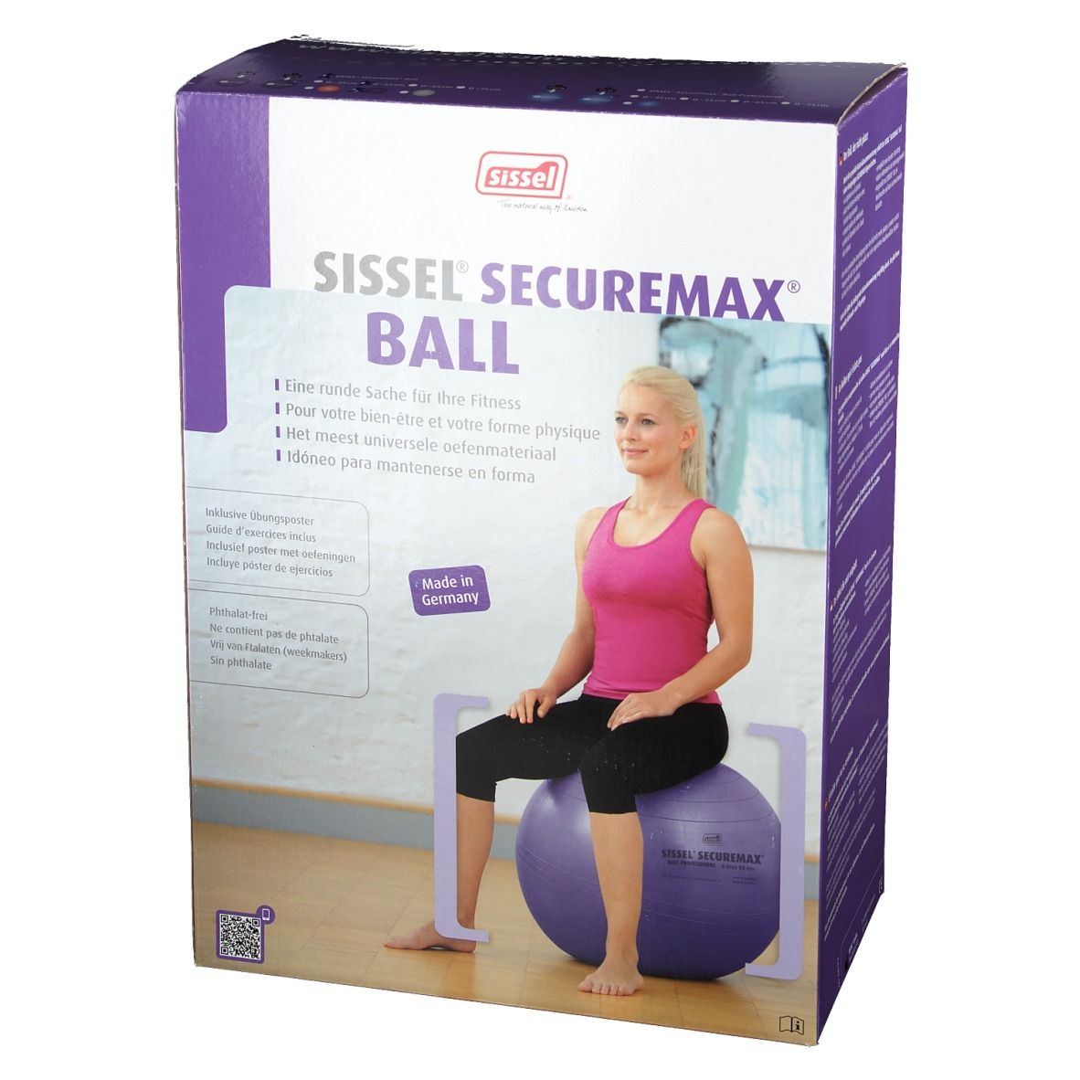 Sissel Bal Securemax Ballon De Gymnastique Violet 55 cm 1 pc(s ...