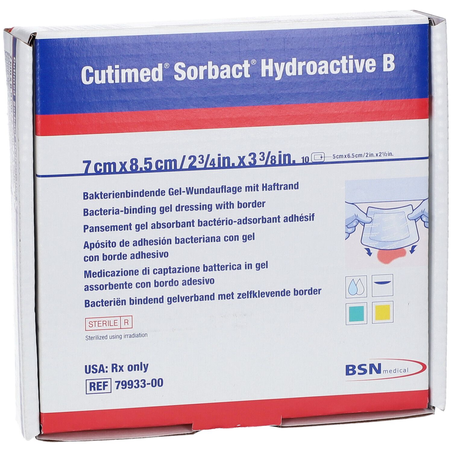 Cutimed® Sorbact® Hydroactive B 7 x 8,5 cm 10 pc(s) - Redcare Apotheke