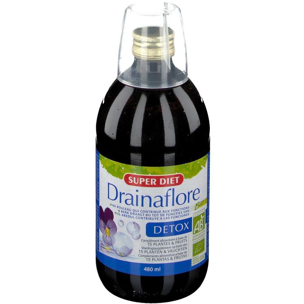 SUPER DIET Drainaflore BIO DETOX 480 ml - Redcare Apotheke