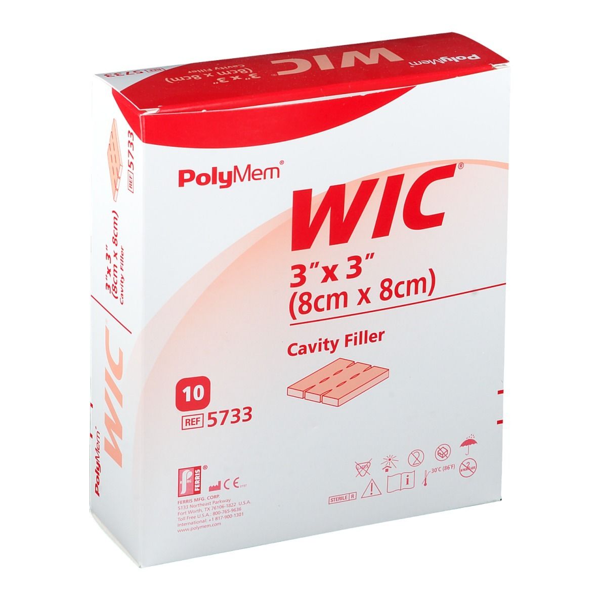 Polymem Wic Cavity Wound Filler 8x8cm 10 St - Redcare Apotheke