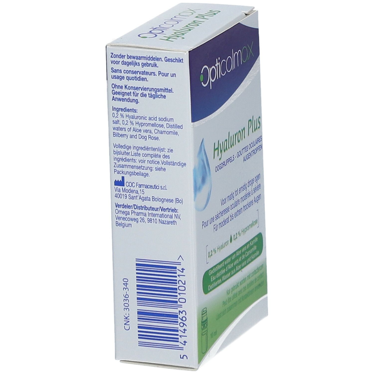 Opticalmax Hyaluron Plus Gouttes oculaires 10 ml - Redcare Apotheke