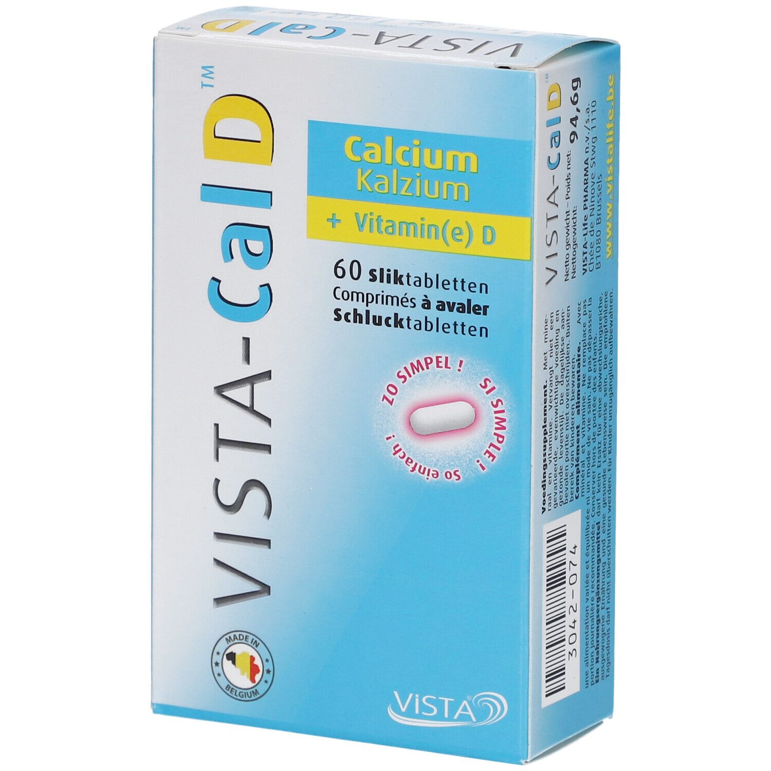 VISTA-CAL D™ 2in1 Calcium + Vitamin D 60 St - Redcare Apotheke