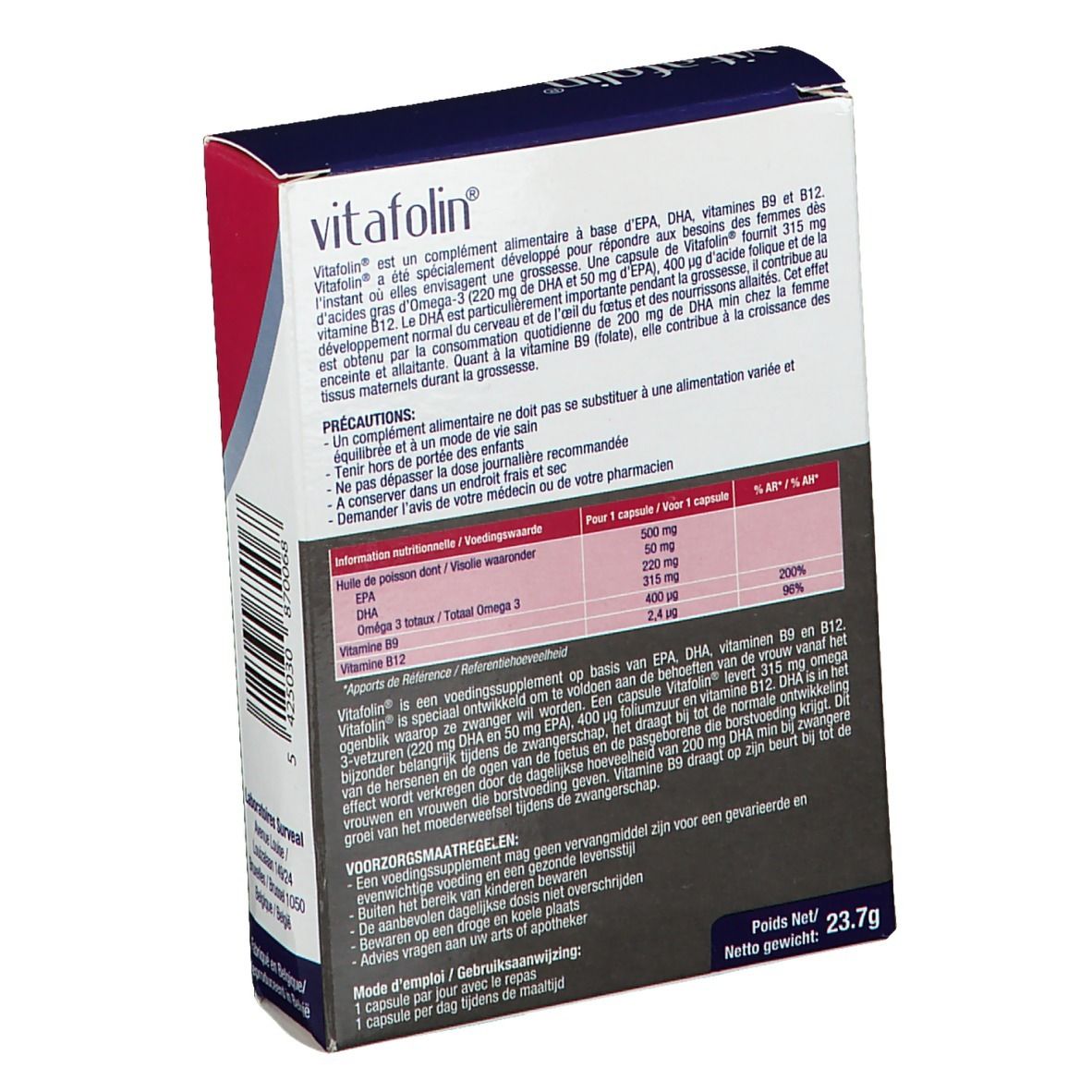 Vitafolin DHA + Vitamin B9 30 St - Redcare Apotheke