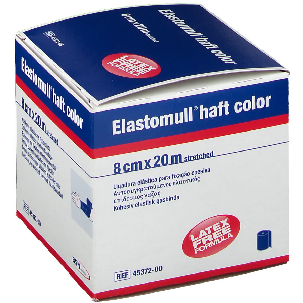Elastomull® haft color 8 cm x 20 m blau 1 St - Redcare Apotheke