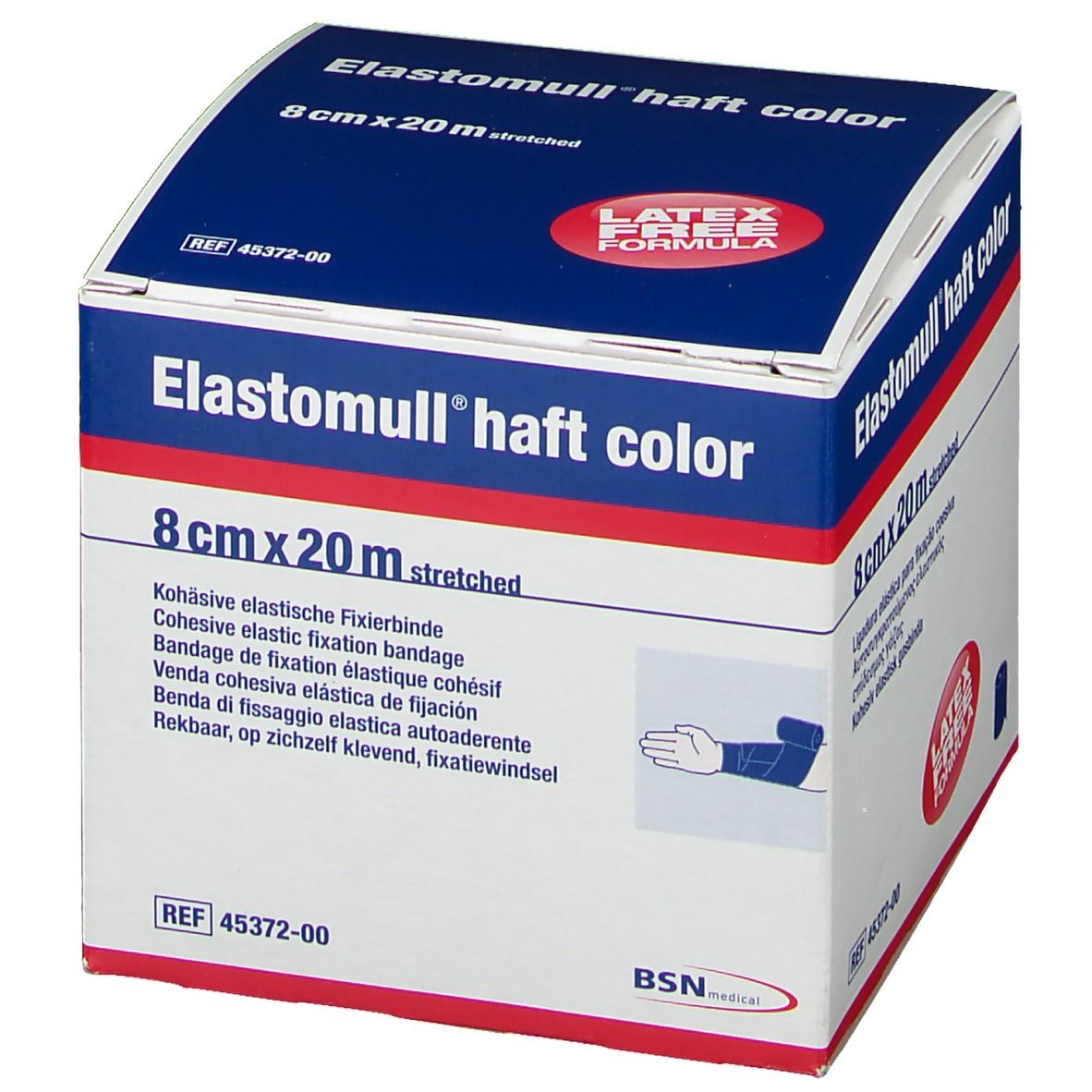 Elastomull® haft color 8 cm x 20 m blau 1 St - Redcare Apotheke