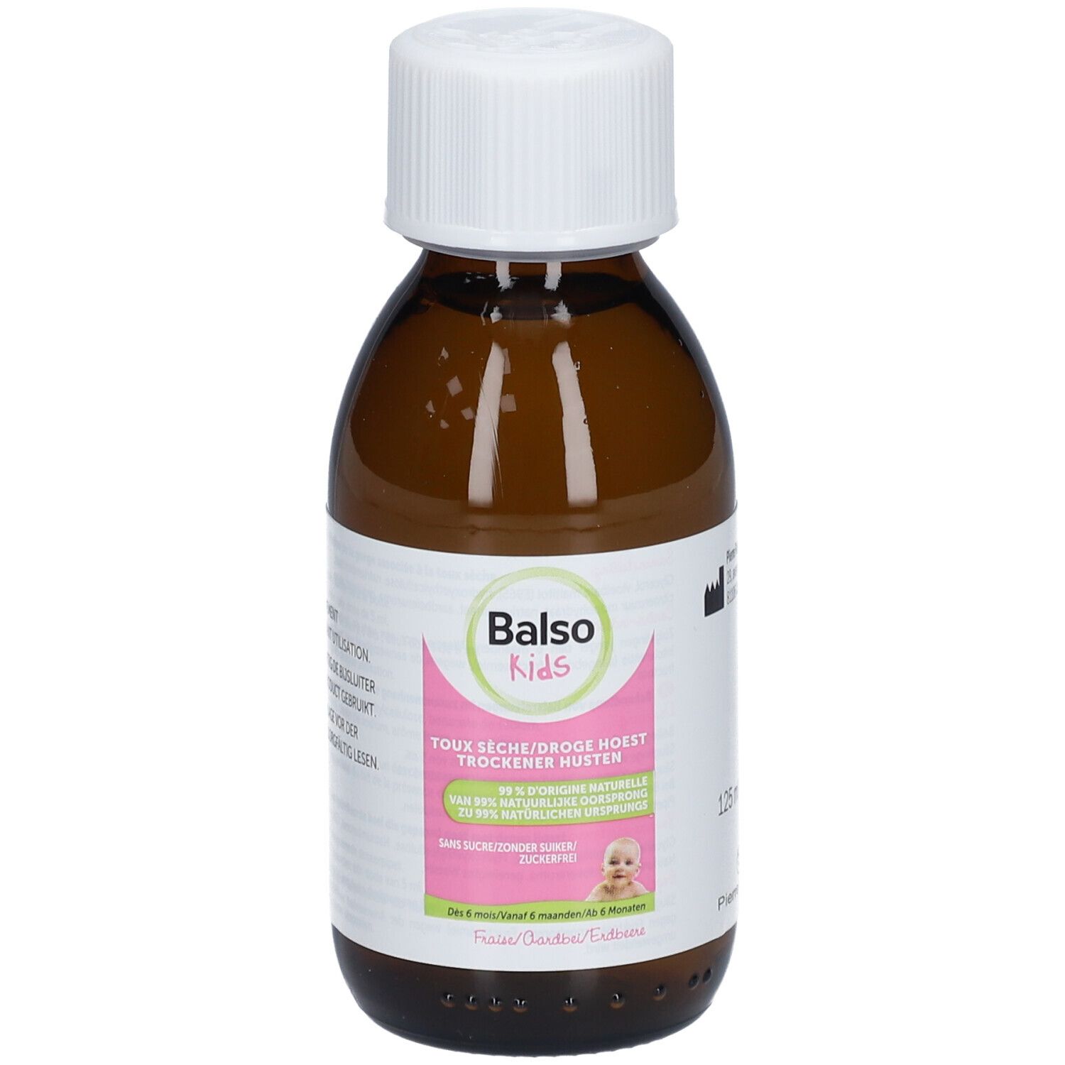 Balso® Kids Sirop Toux Sèche Sans Sucres 125 ml - Redcare Apotheke
