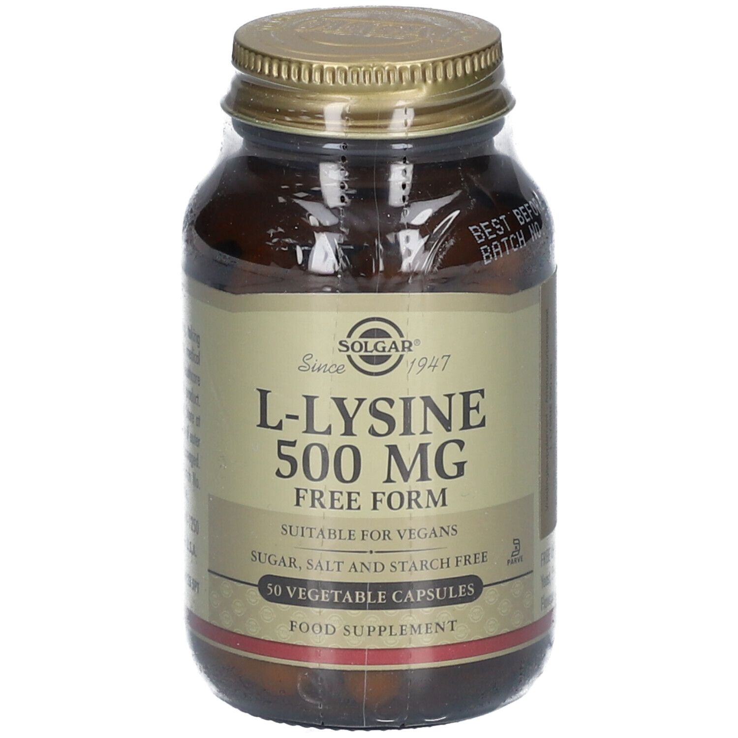Solgar® L-Lysine 500 mg 50 St - Redcare Apotheke