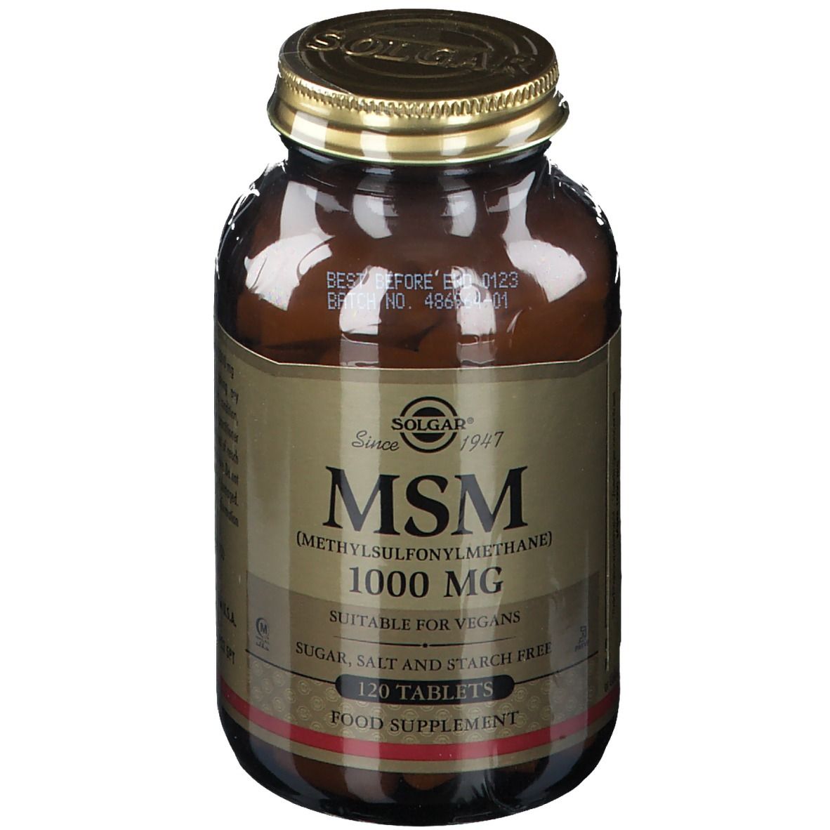 Solgar® MSM Methylsulfonylmethane 1000 mg 120 St - Redcare Apotheke