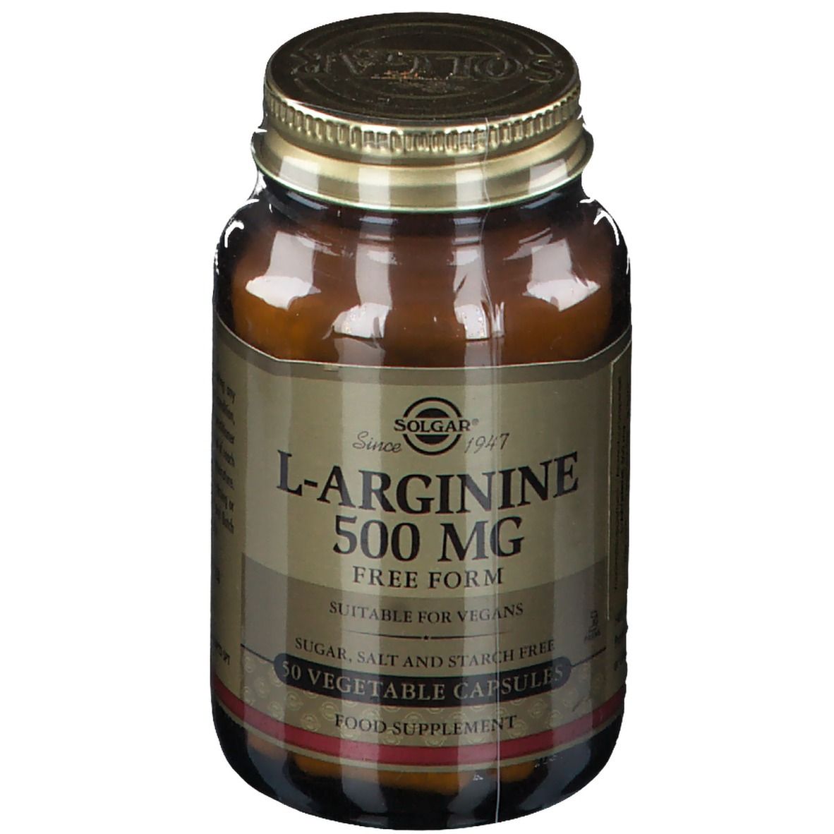 Solgar® L-Arginine 500 mg 50 St - Redcare Apotheke