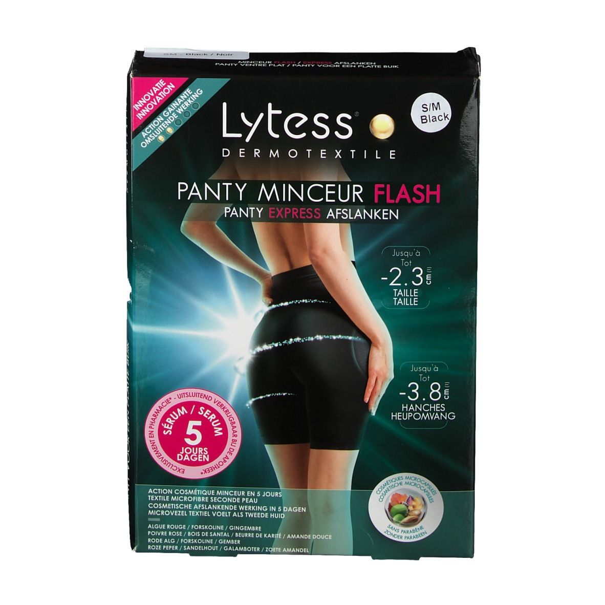 Lytess Flash Panty Ventre Plat 5 Jours Minceur S/M Noir 1 pc(s ...