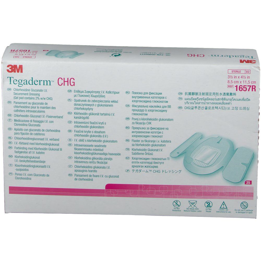 Tegaderm I,V, CHG Dressing 8,5 x 11,5 cm 1657R 25 pc(s) - Redcare Apotheke