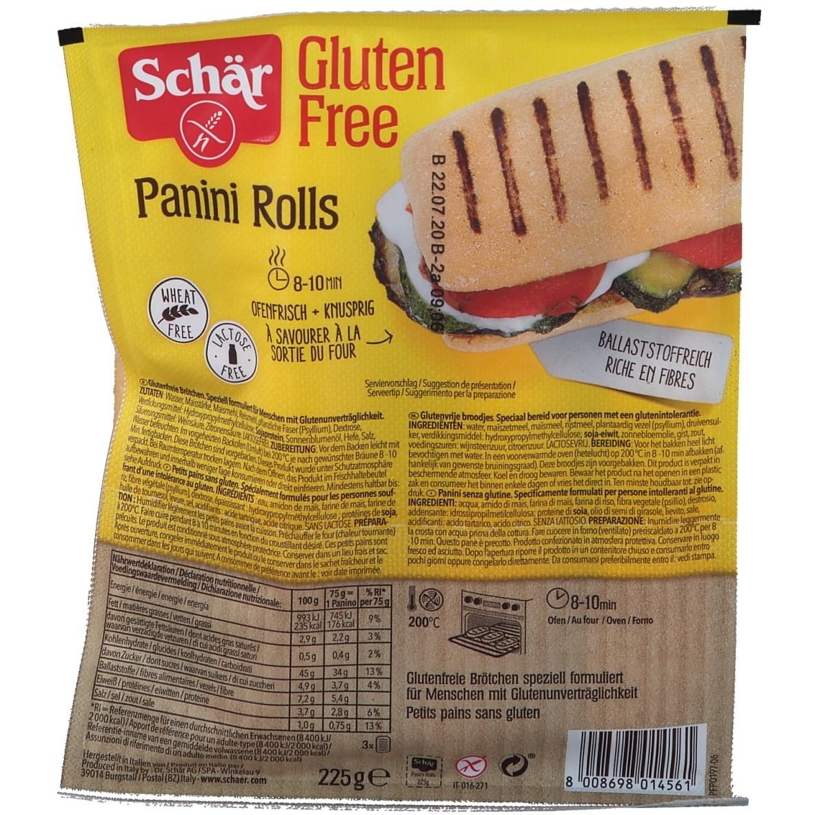 Schär Panini Rolls glutenfrei 225 g - Redcare Apotheke