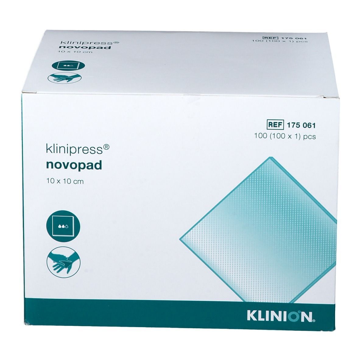 KLINION® Novopad Absorb Compress 10 x 10 cm 100 pc(s) - Redcare Apotheke