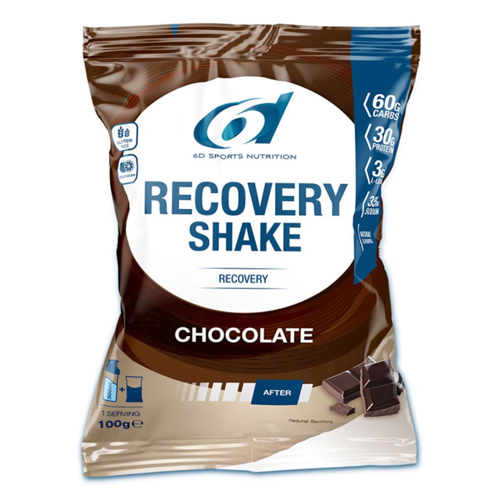 6D Sports Nutrition Recovery Shake Schokolade 5x100 g - Redcare Apotheke