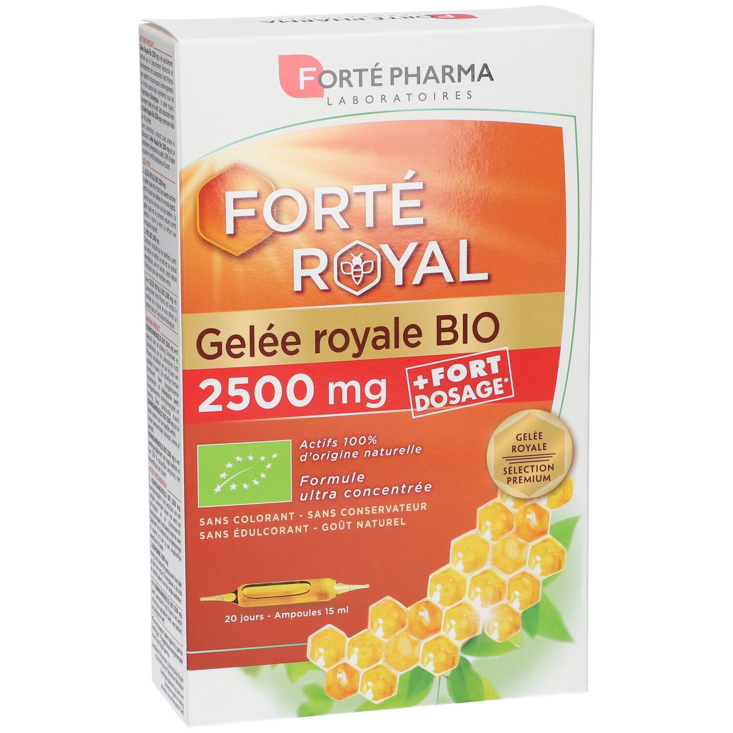 FORTÉ ROYAL Gelée Royale BIO 2500 mg 20x15 ml - Redcare Apotheke