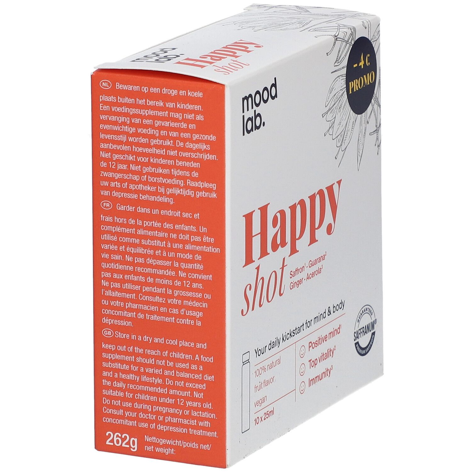 MOODLAB Happy Shot 10x25 ml - Redcare Apotheke