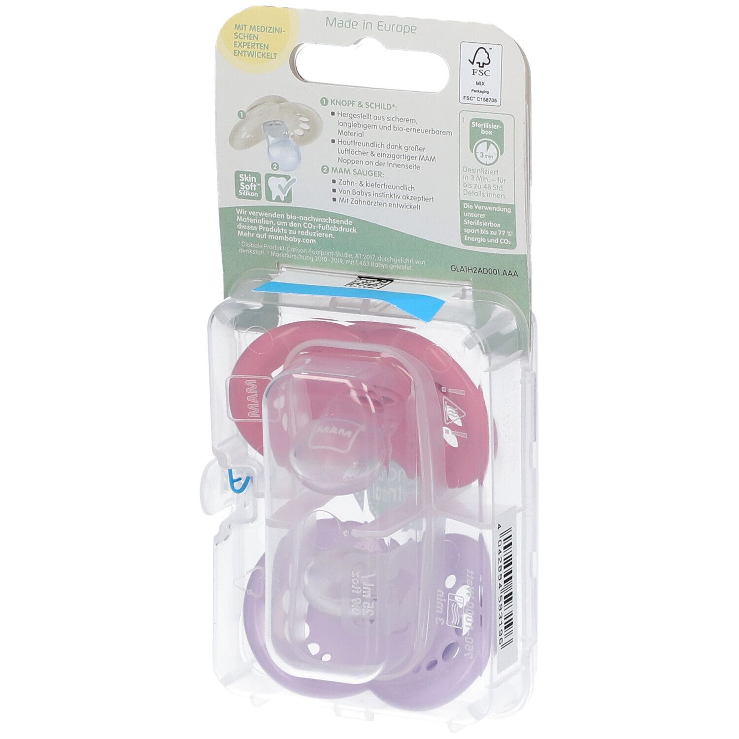 MAM Original Pure Silikonsauger Pink-Rosa 6-16 Monate 2 St - Redcare ...