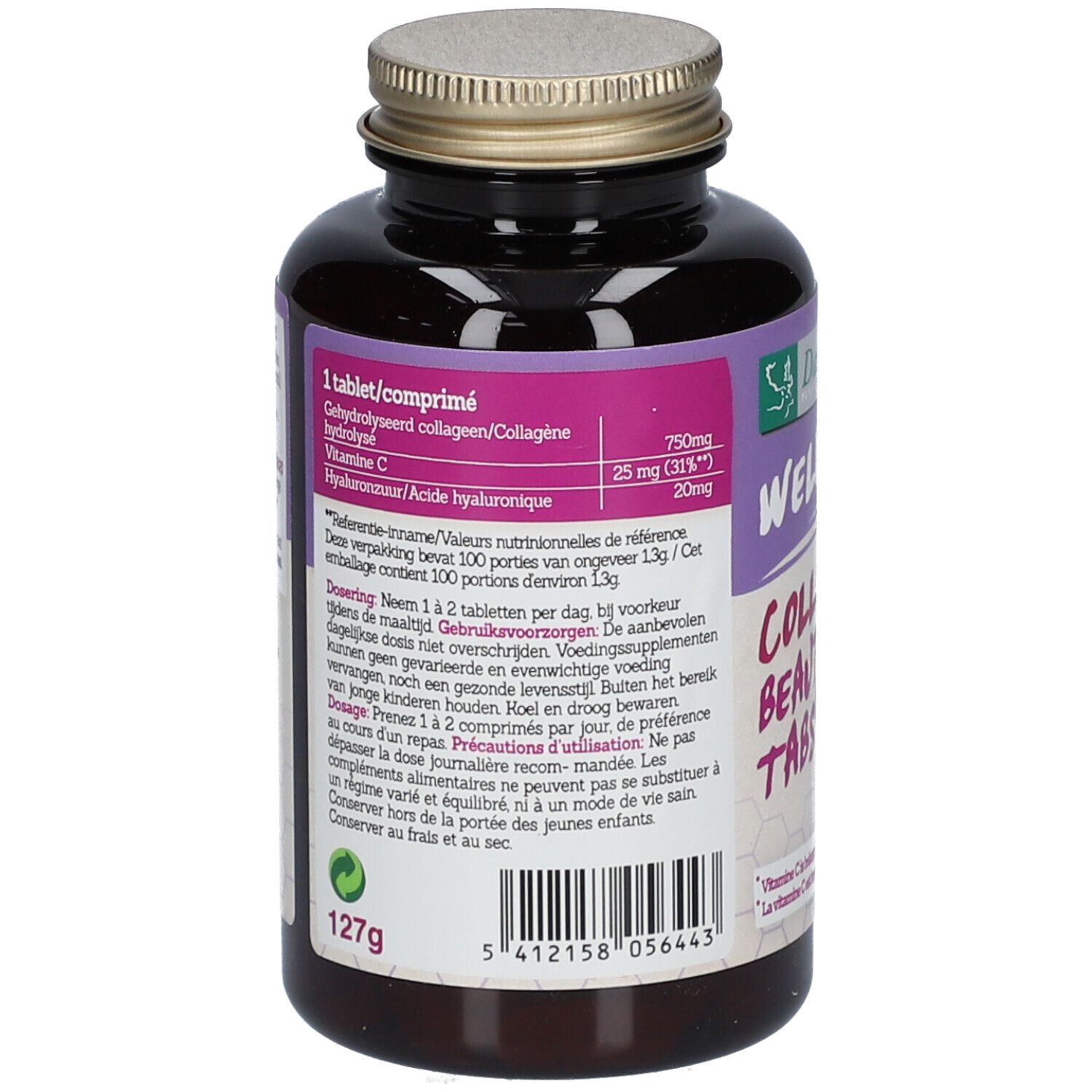 Damhert Wellbeing Collagen Beauty Tabs 130 g - Redcare Apotheke