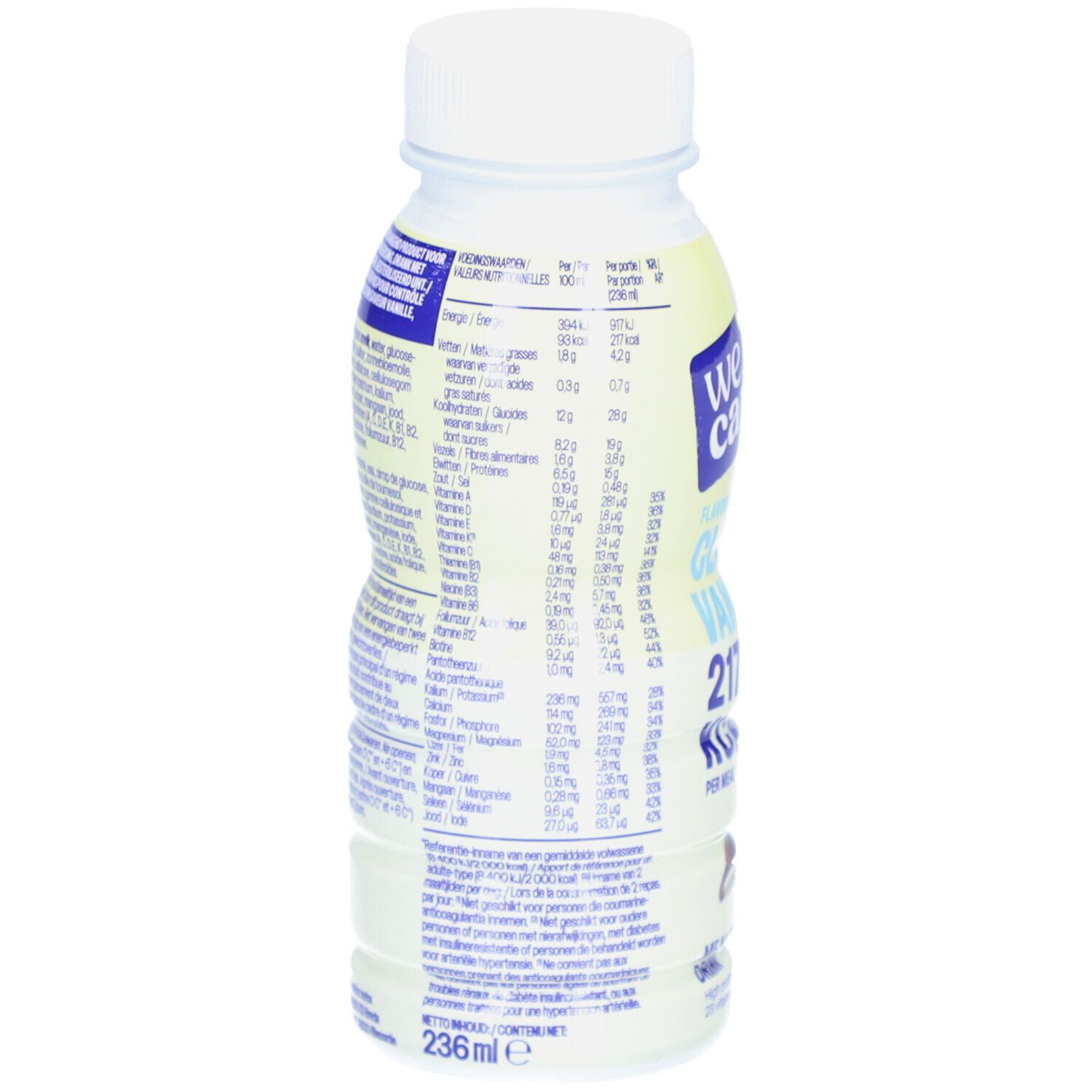 WE CARE Schokoladengetränk Vanille Classic 236 ml - Redcare Apotheke