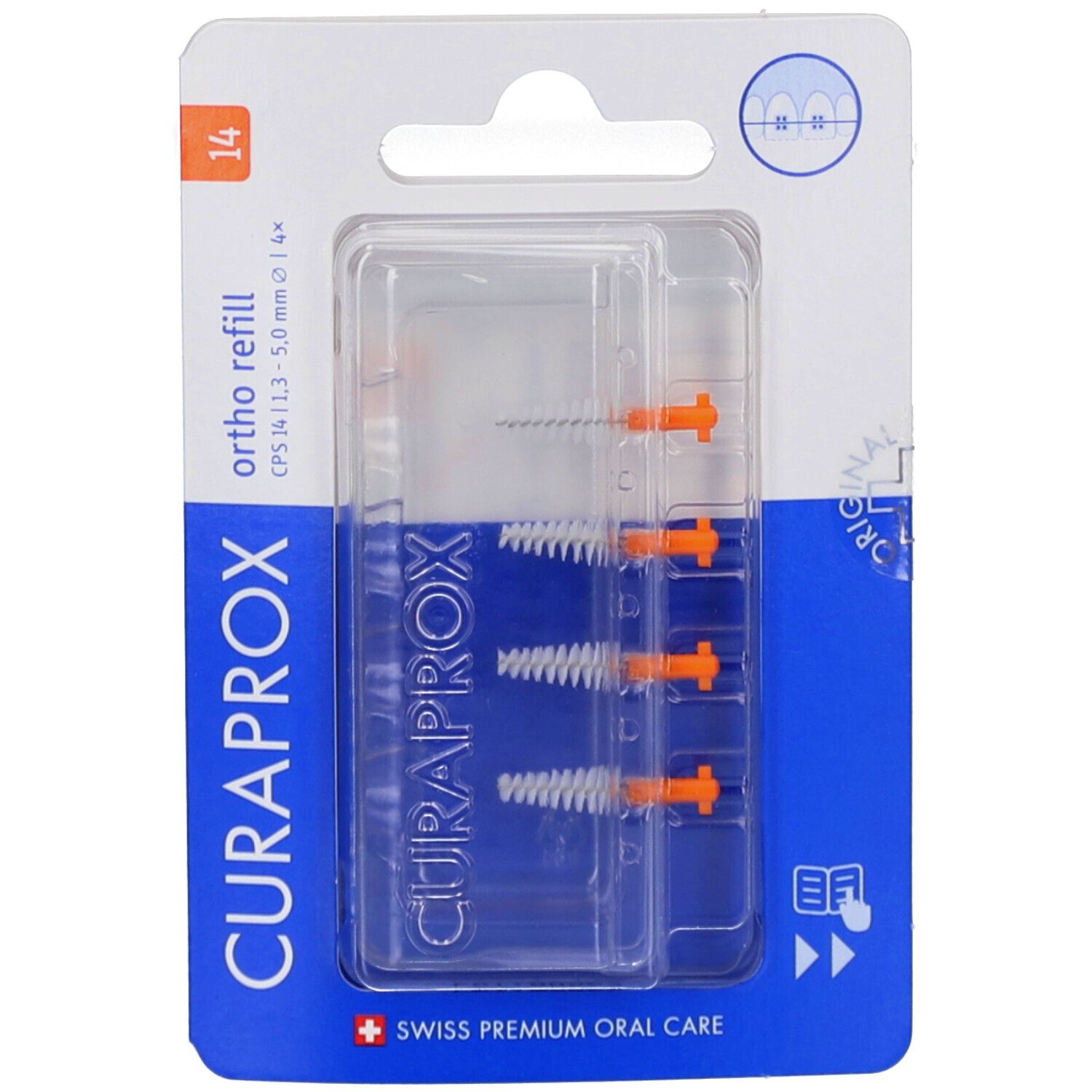 Curaprox CPS 14 Ortho Refill Interdentalbürsten - 5 Stück 1 St ...