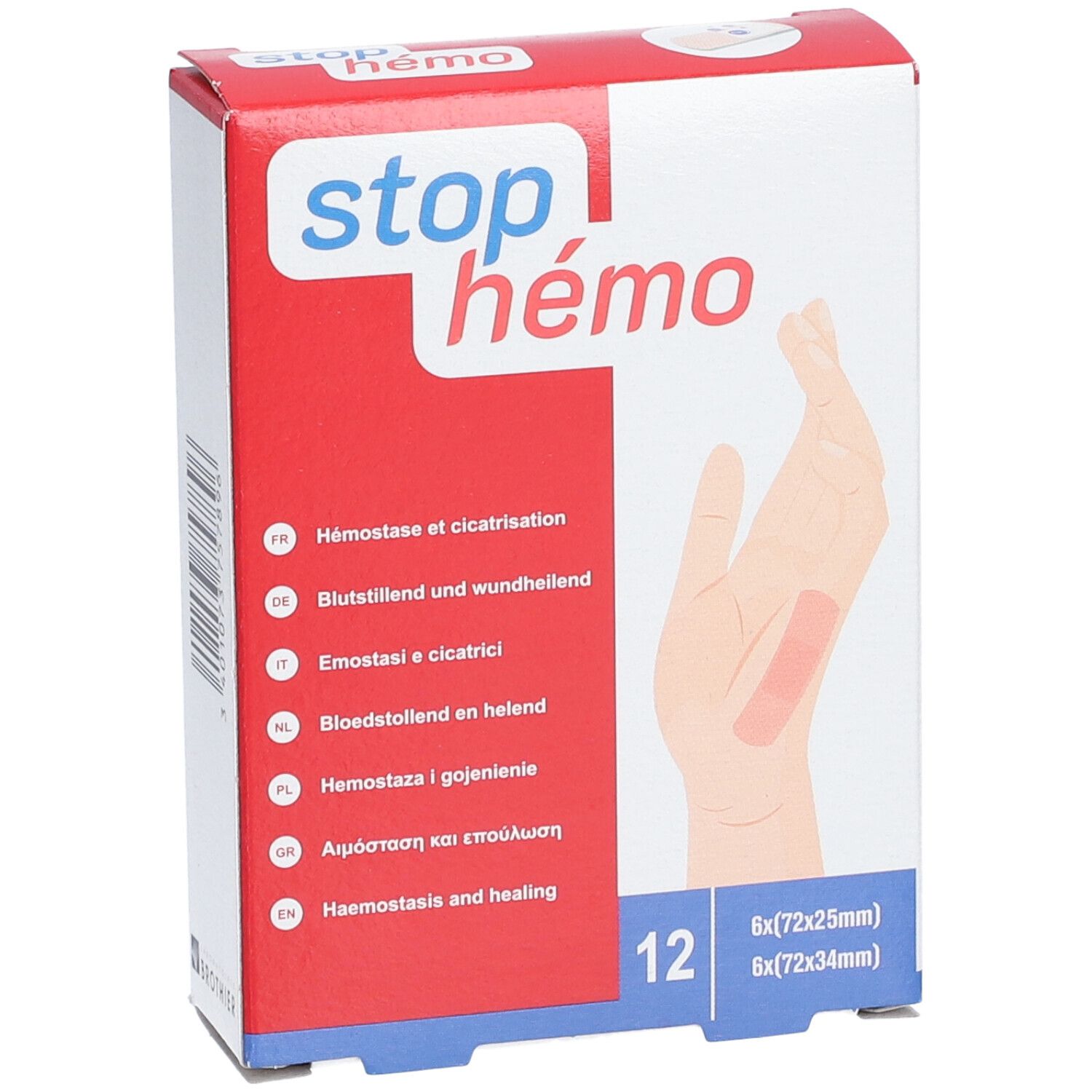 STOP HEMO Pansement hémostat stérile 12 pc(s) - Redcare Apotheke