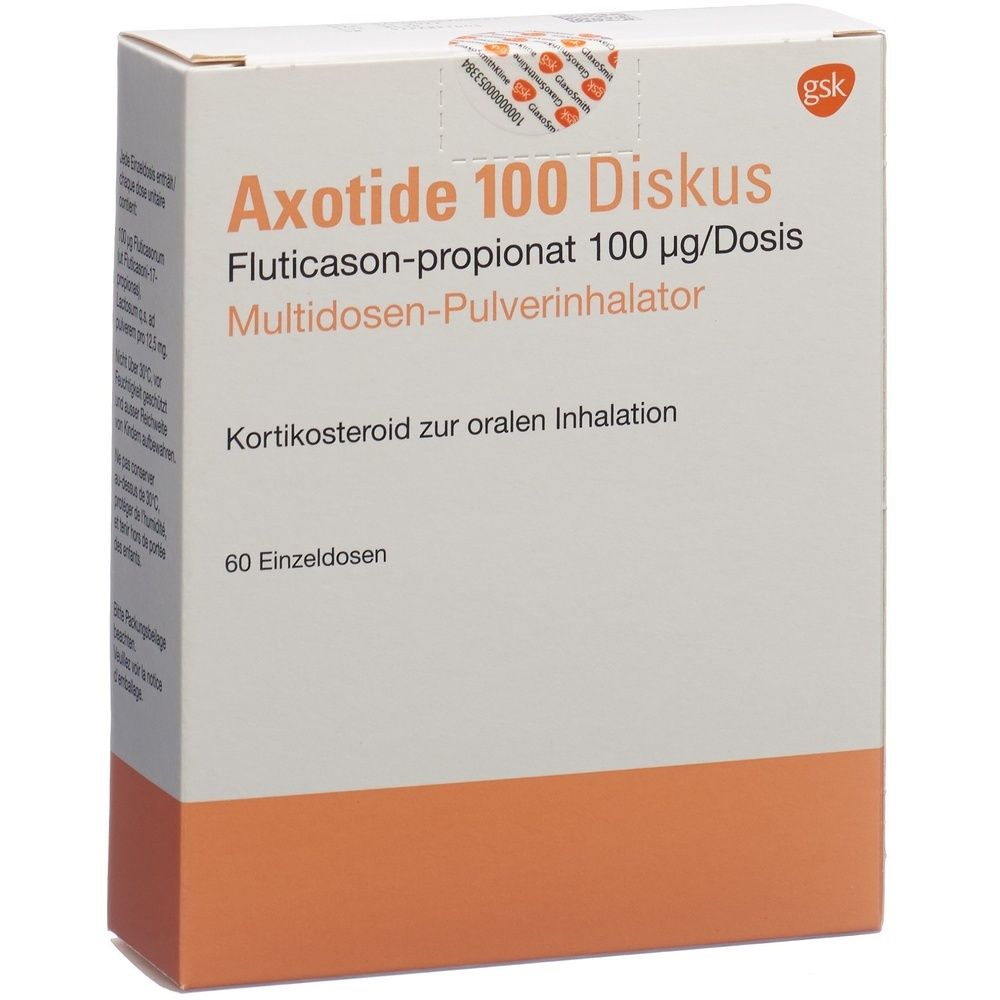 AXOTIDE Diskus Multidosen 100 mcg 60 Dos - Redcare Apotheke
