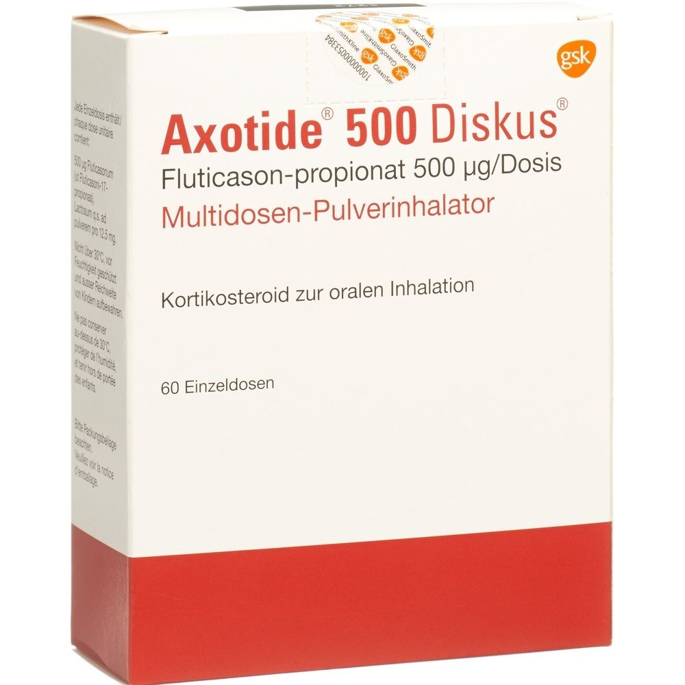AXOTIDE Diskus Multidosen 500 mcg 60 Dos 60 St - Redcare Apotheke
