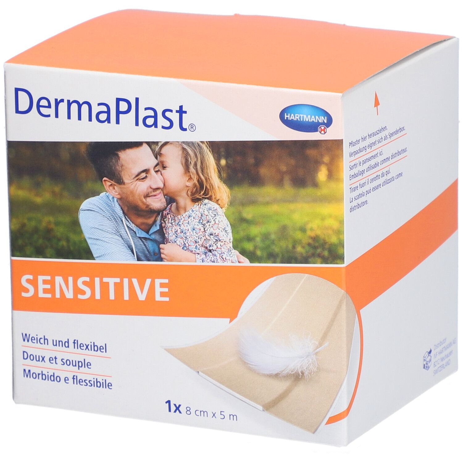 HARTMANN Dermaplast® Sensitivpflaster 8 cm x 5 m beige 1 St - Redcare ...
