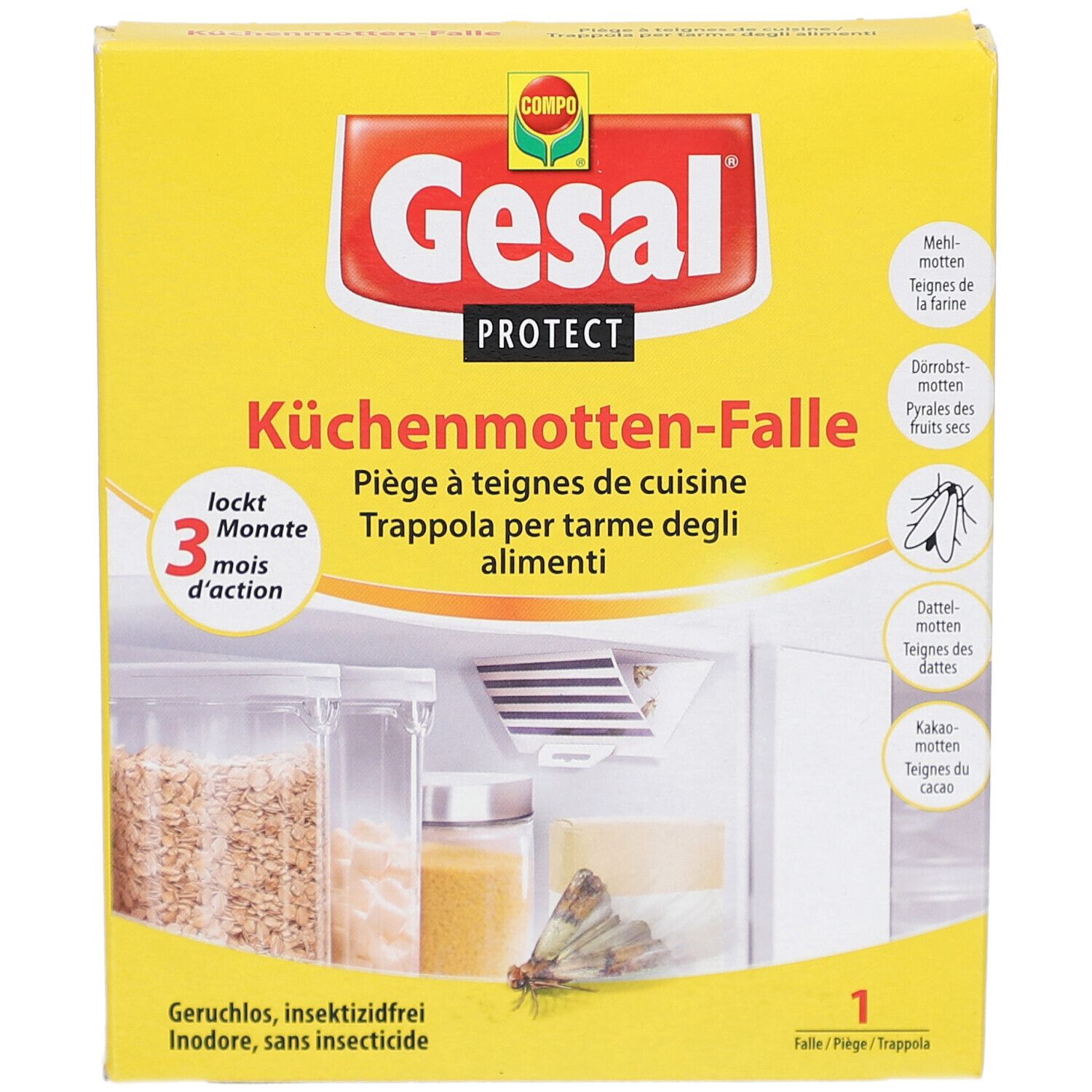 Gesal Protect Piège à Teignes De Cuisine 1 Pc S Redcare Apotheke