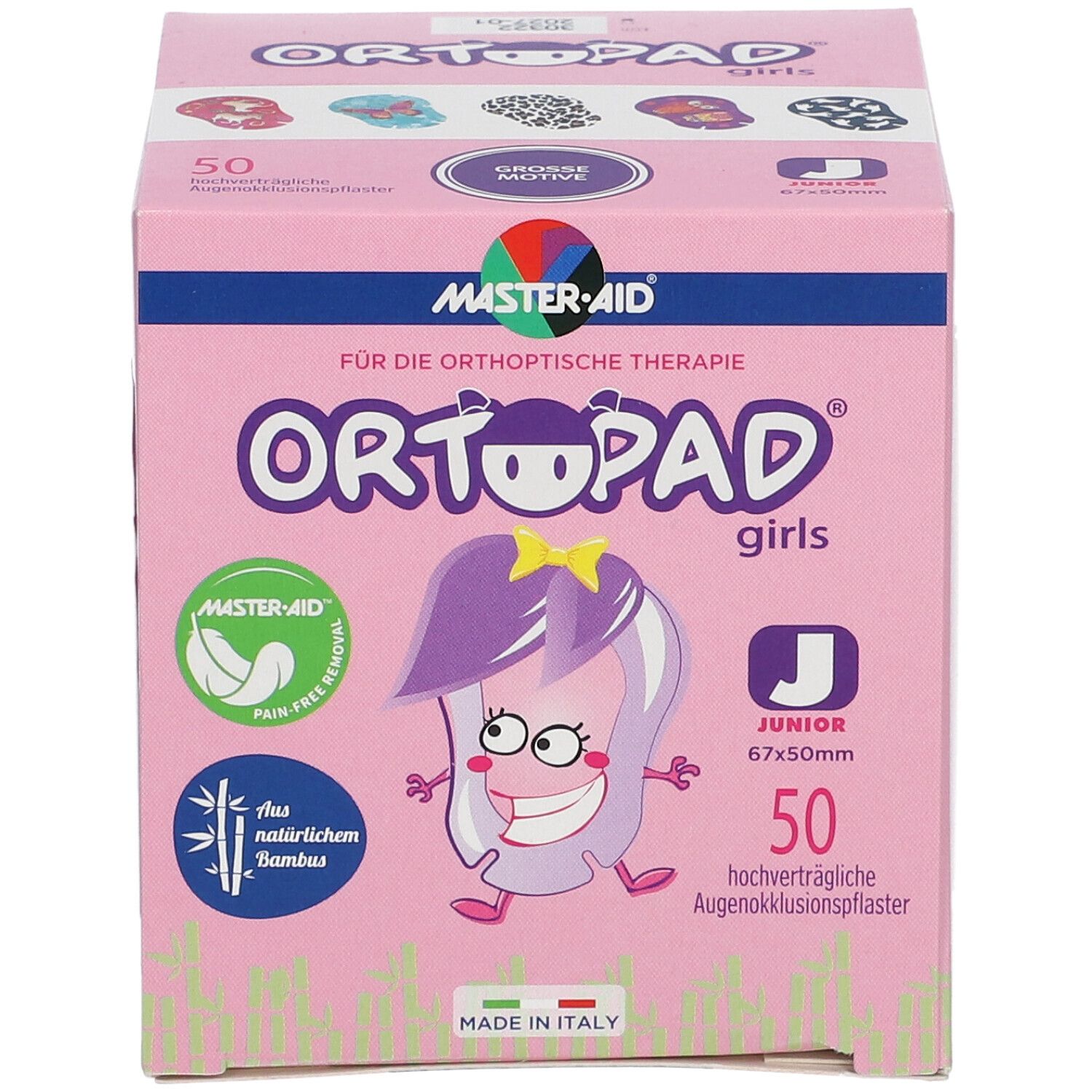ORTHOPAD Okklusionspflaster Girls 50 St - Redcare Apotheke