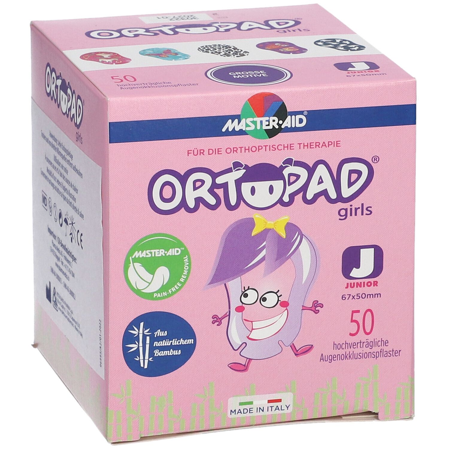 ORTHOPAD Okklusionspflaster Girls 50 St - Redcare Apotheke
