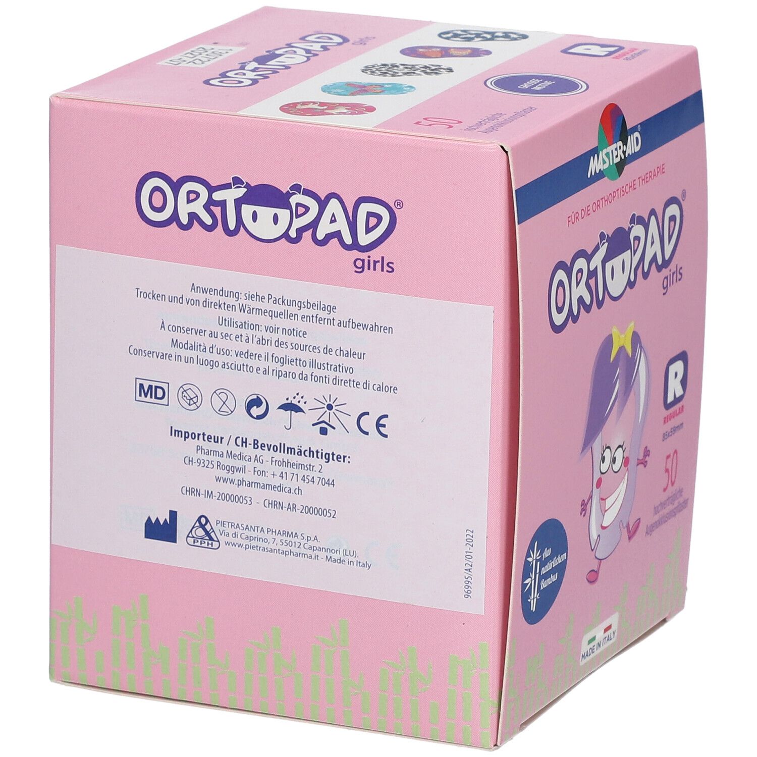 ORTHOPAD Okklusionspflaster Girls 50 St - Redcare Apotheke